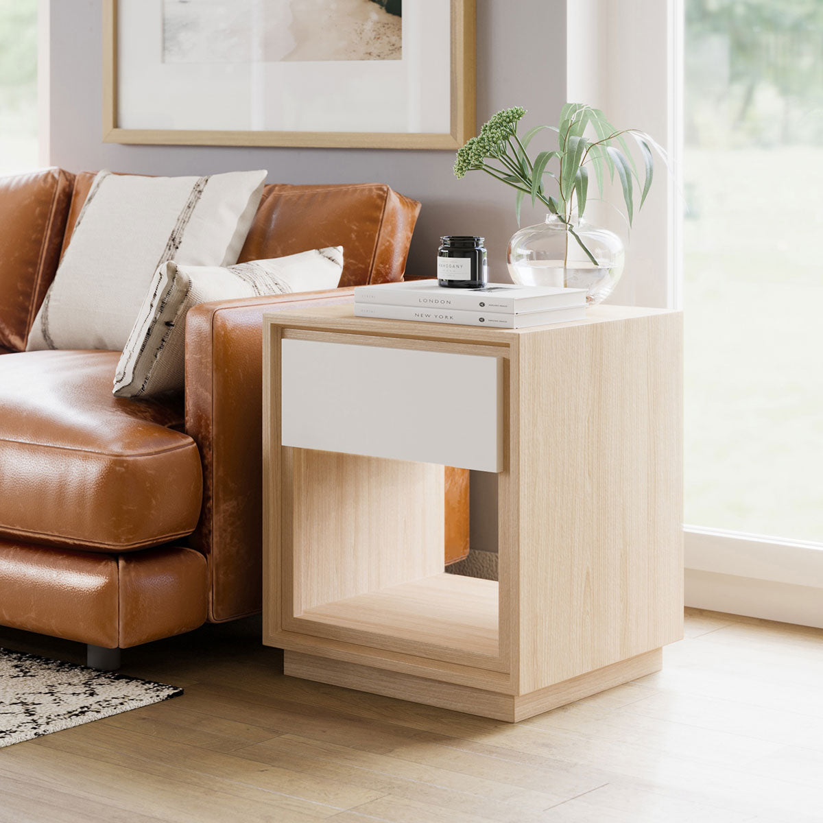 Side Tables with Smart Locking Drawers - Forti Goods